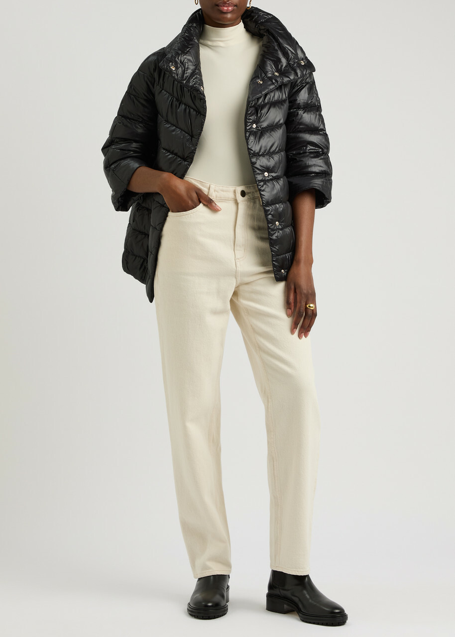 Herno Aminta Quilted Shell Jacket Black Herno