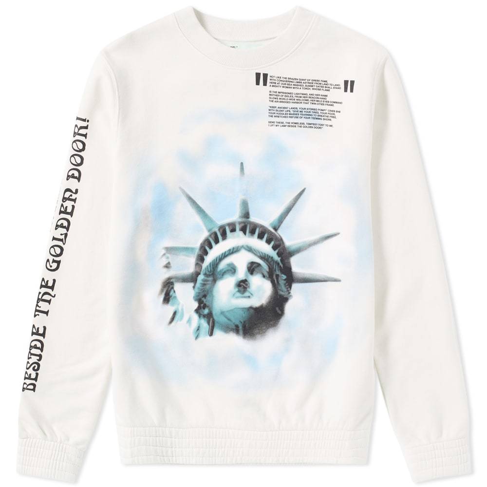 Off-White Liberty Crew Sweat Off-White