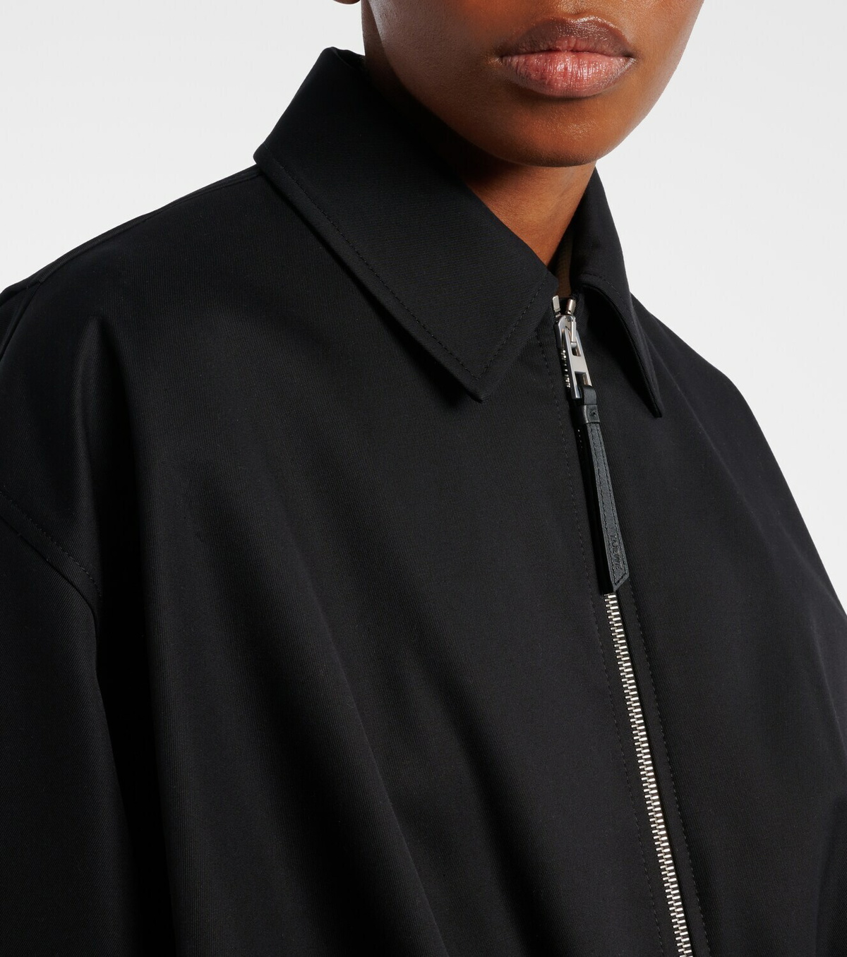 Loewe Draped cotton and silk twill jacket Loewe