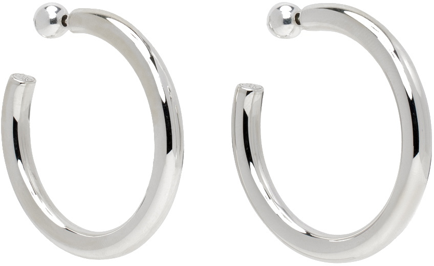 Sophie Buhai Silver Medium Everyday Hoop Earrings Sophie Buhai