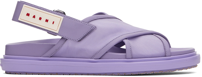 Marni Purple Fussbett Sandals Marni