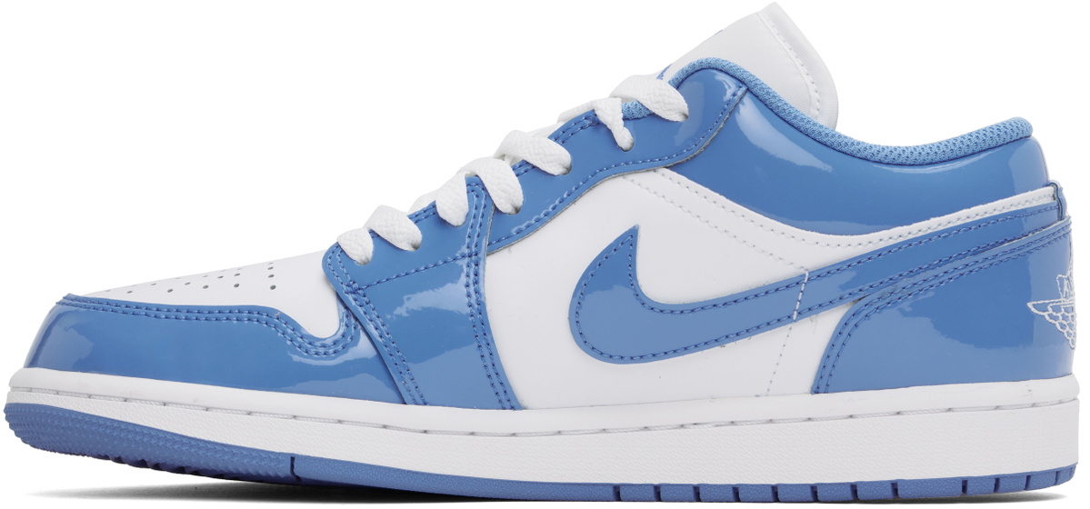 Nike Jordan White & Blue Air Jordan 1 Low SE Sneakers Nike Jordan Brand