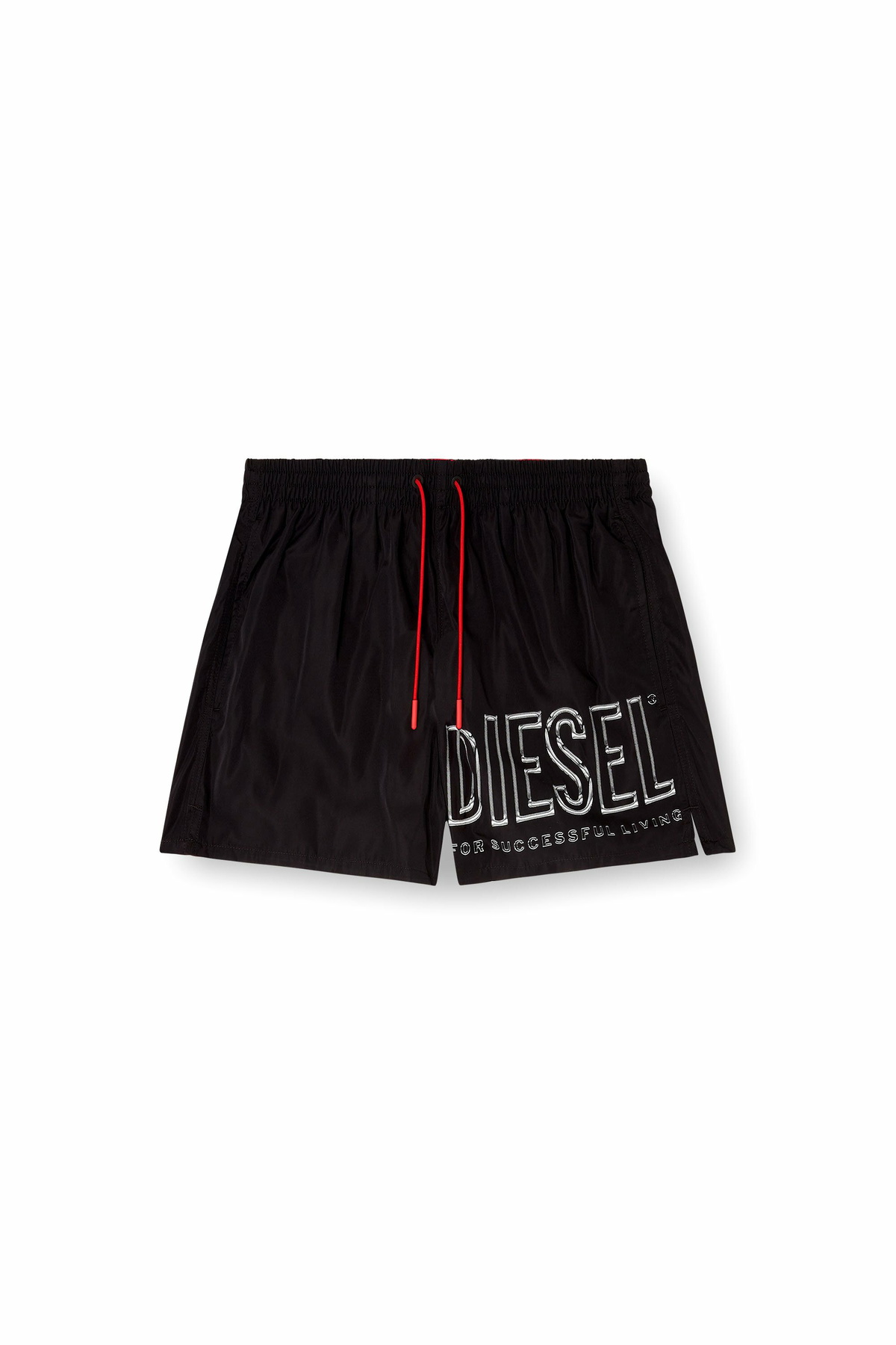 Diesel Mid-length swim shorts with outline logo - Swim shorts Mens in ...