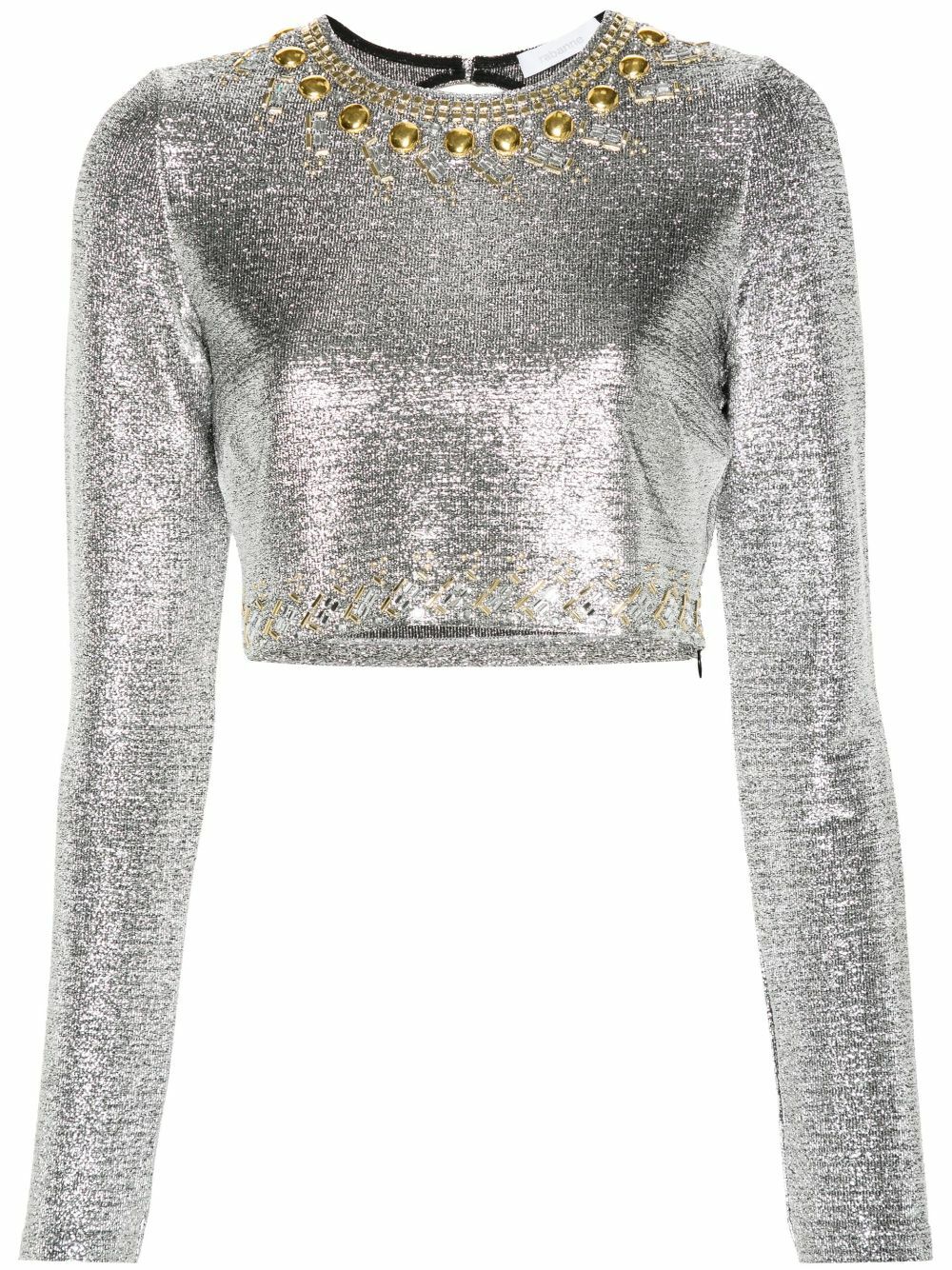 Rabanne Lurex Cropped Top Paco Rabanne