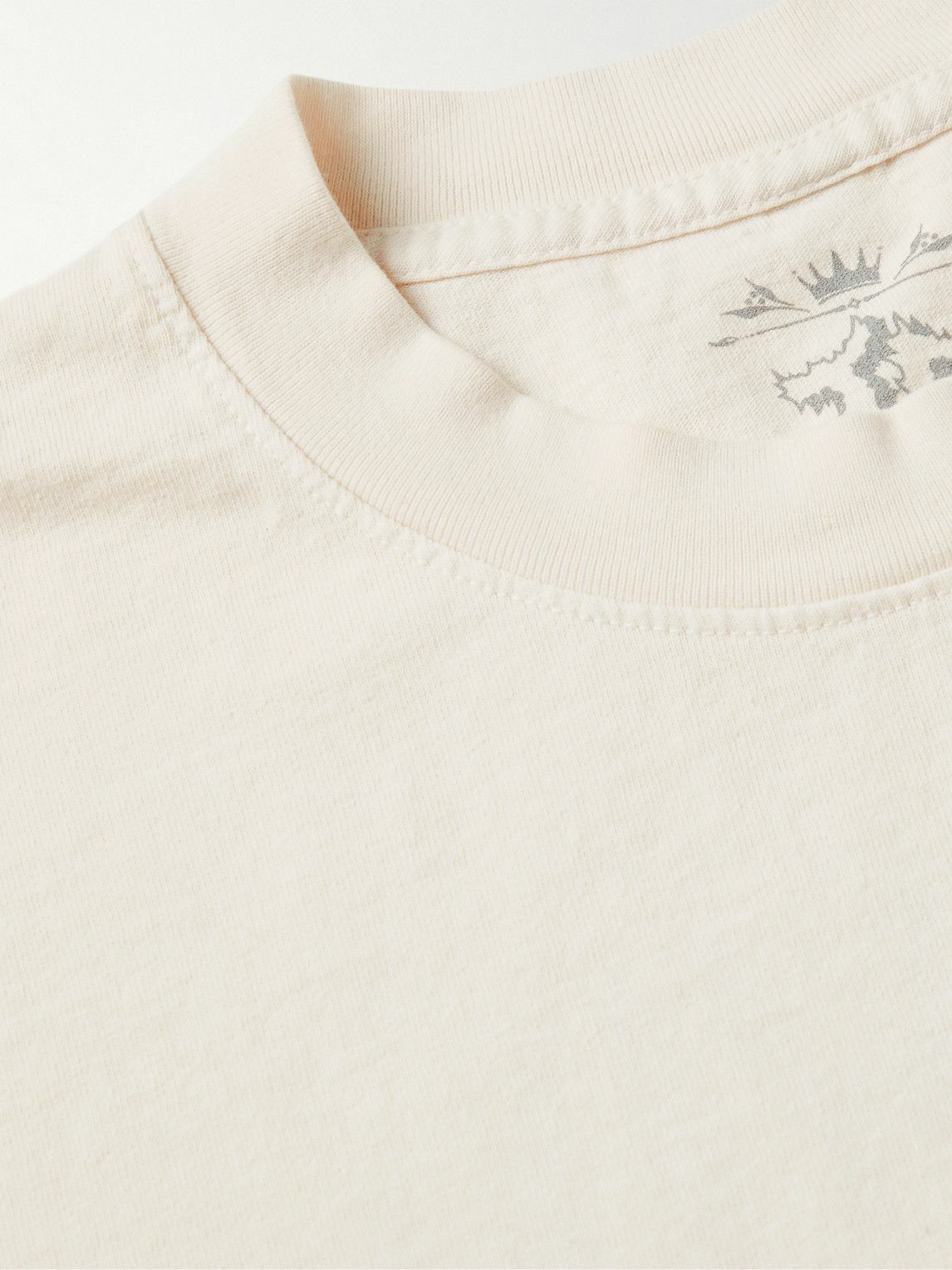 Throwing Fits - Logo-Print Cotton-Jersey T-Shirt - Neutrals