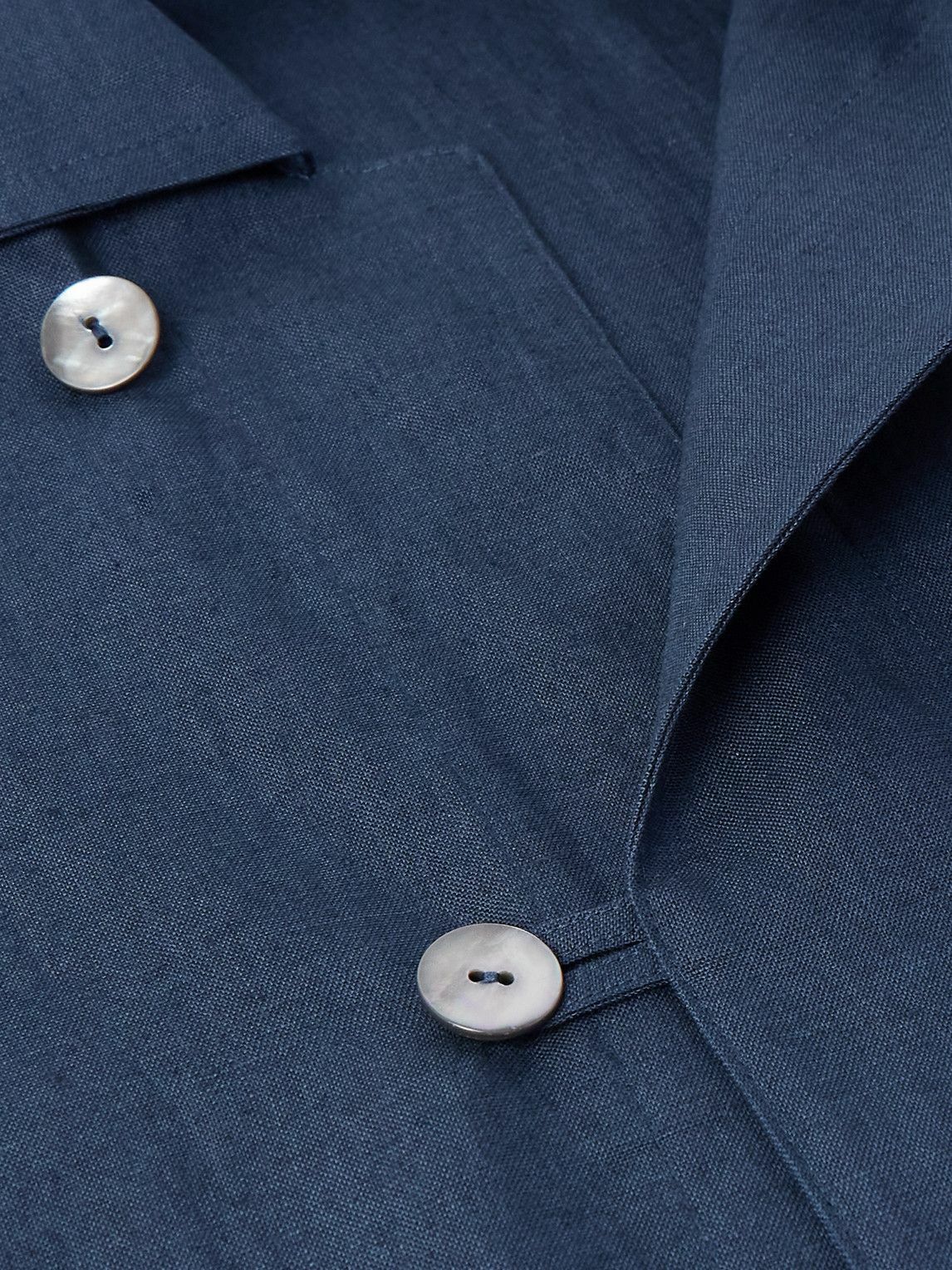Stòffa - Linen-Twill Jacket - Blue STÒFFA