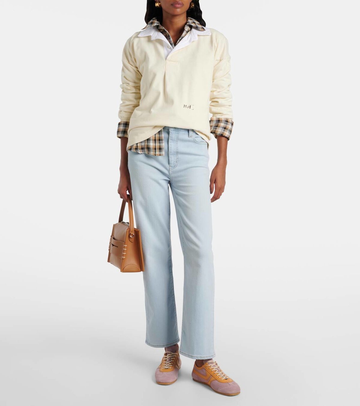 Frame Le Sleek high-rise straight jeans Frame Denim