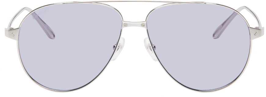 Cartier Silver Aviator Sunglasses Cartier
