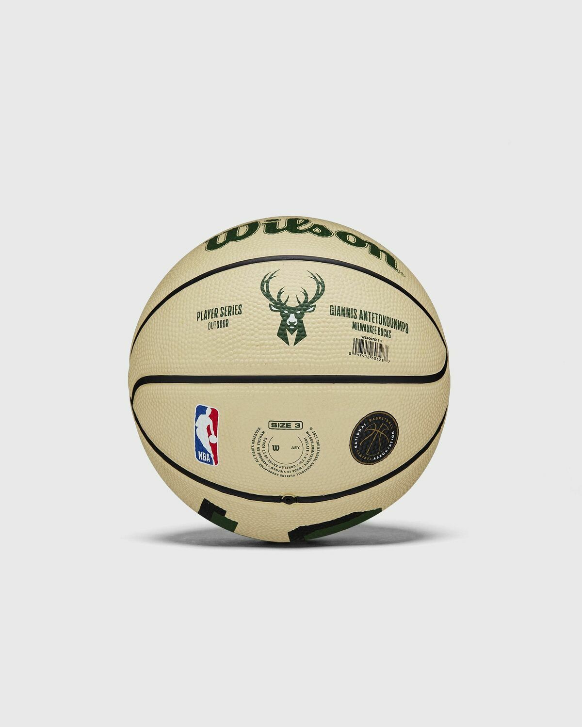 Wilson Nba Player Icon Mini Basketball Giannis Size 3 Green|Beige ...