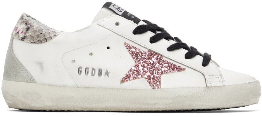 Golden Goose SSENSE Exclusive White Super-Star Sneakers Golden Goose ...