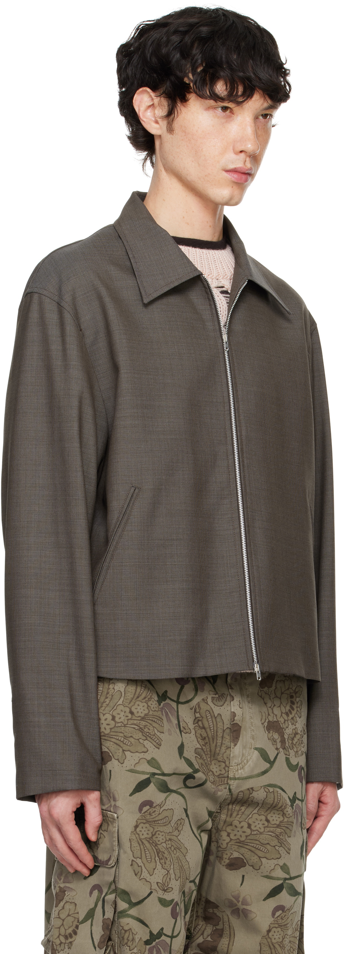 OUR LEGACY Gray Mini Jacket Our Legacy