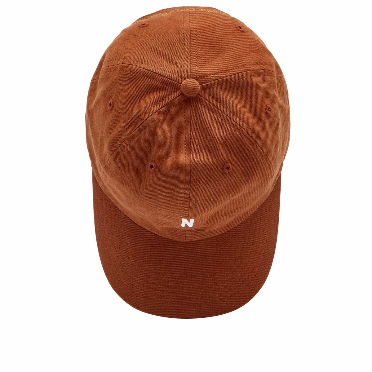 Norse Projects Men's Twill Sports Cap in Rust Brown Norse Projects