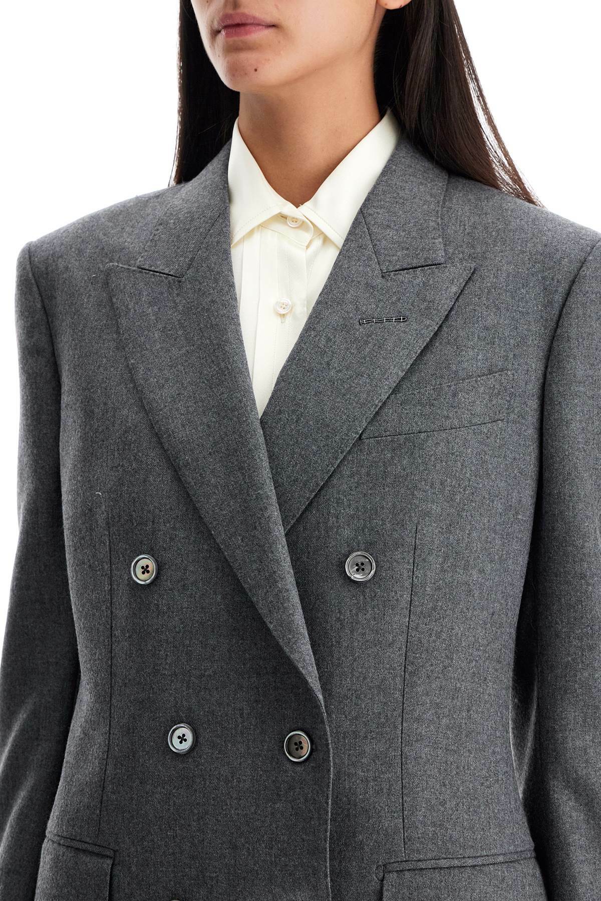 TOM FORD wallis double-breasted flannel Grey TOM FORD