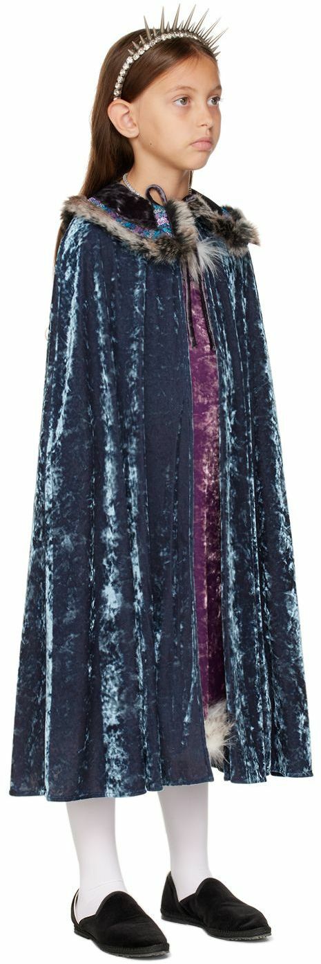 ANNA SUI MINI SSENSE Exclusive Kids Blue Prince Halloween Cape