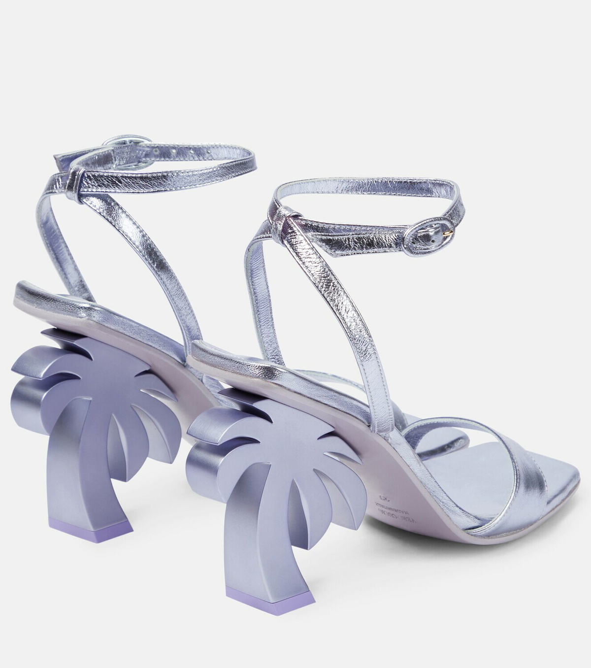 Palm Angels - Palm metallic leather sandals Palm Angels