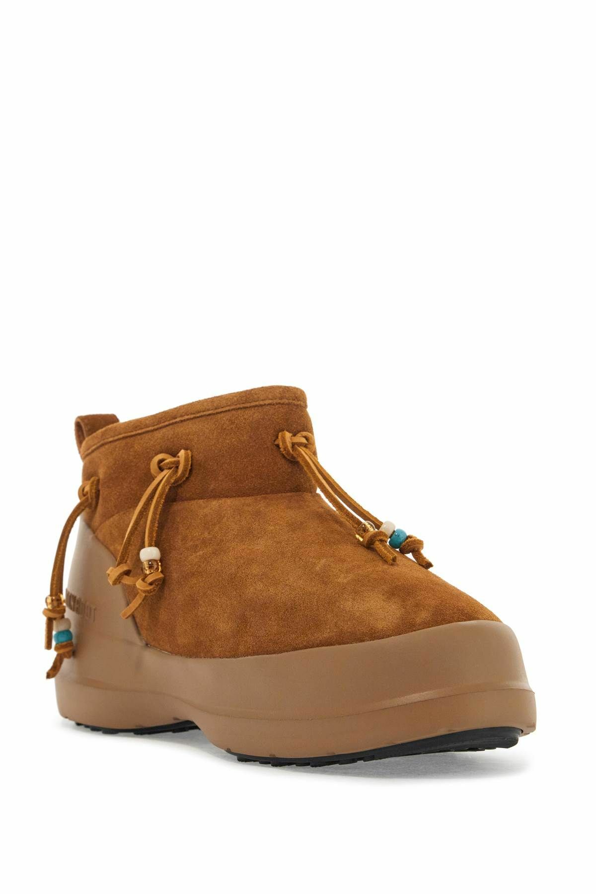 MOON BOOT luna low suede beaded Brown Moon Boot