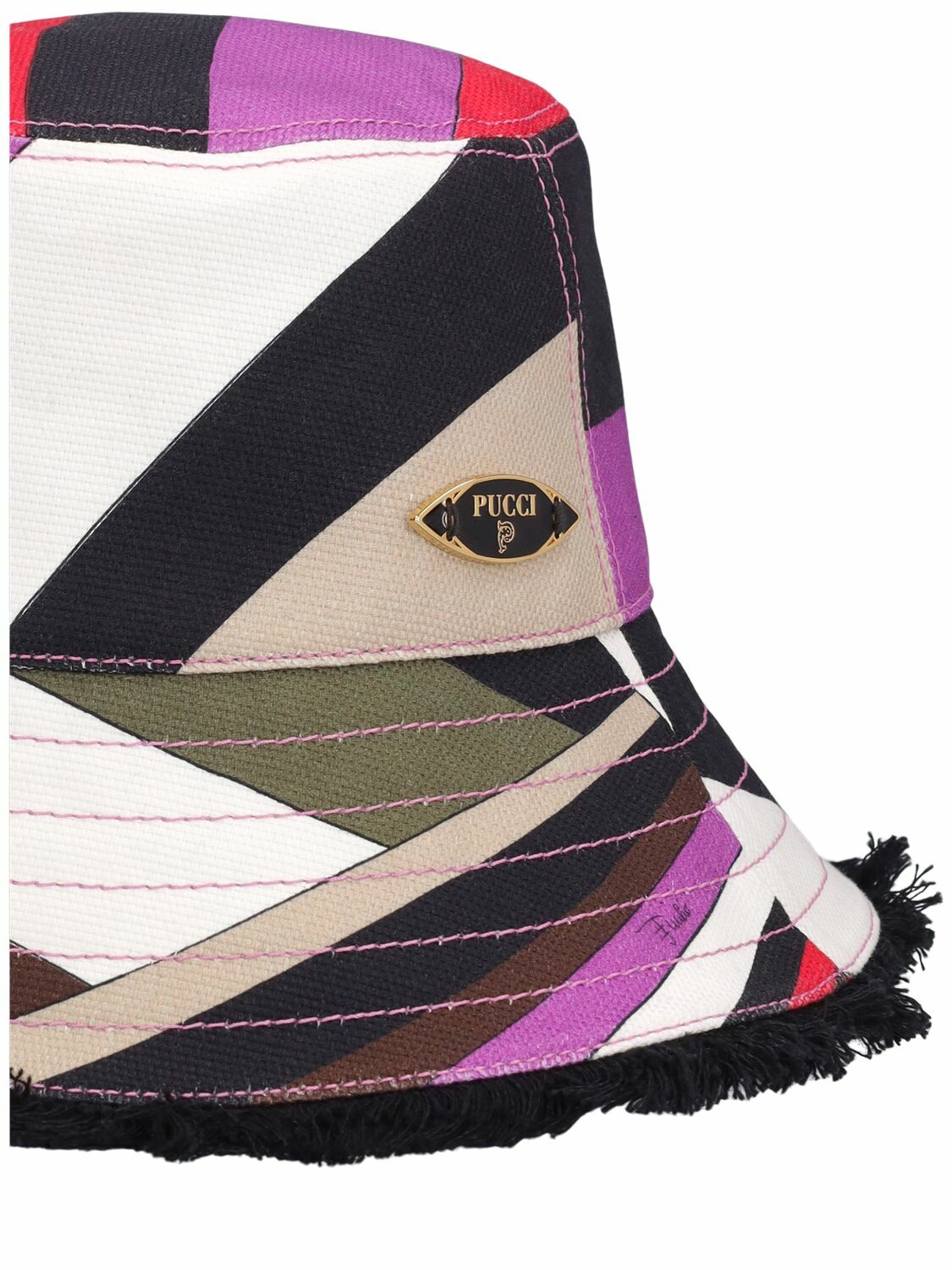 PUCCI Cotton Canvas Bucket Hat Emilio Pucci