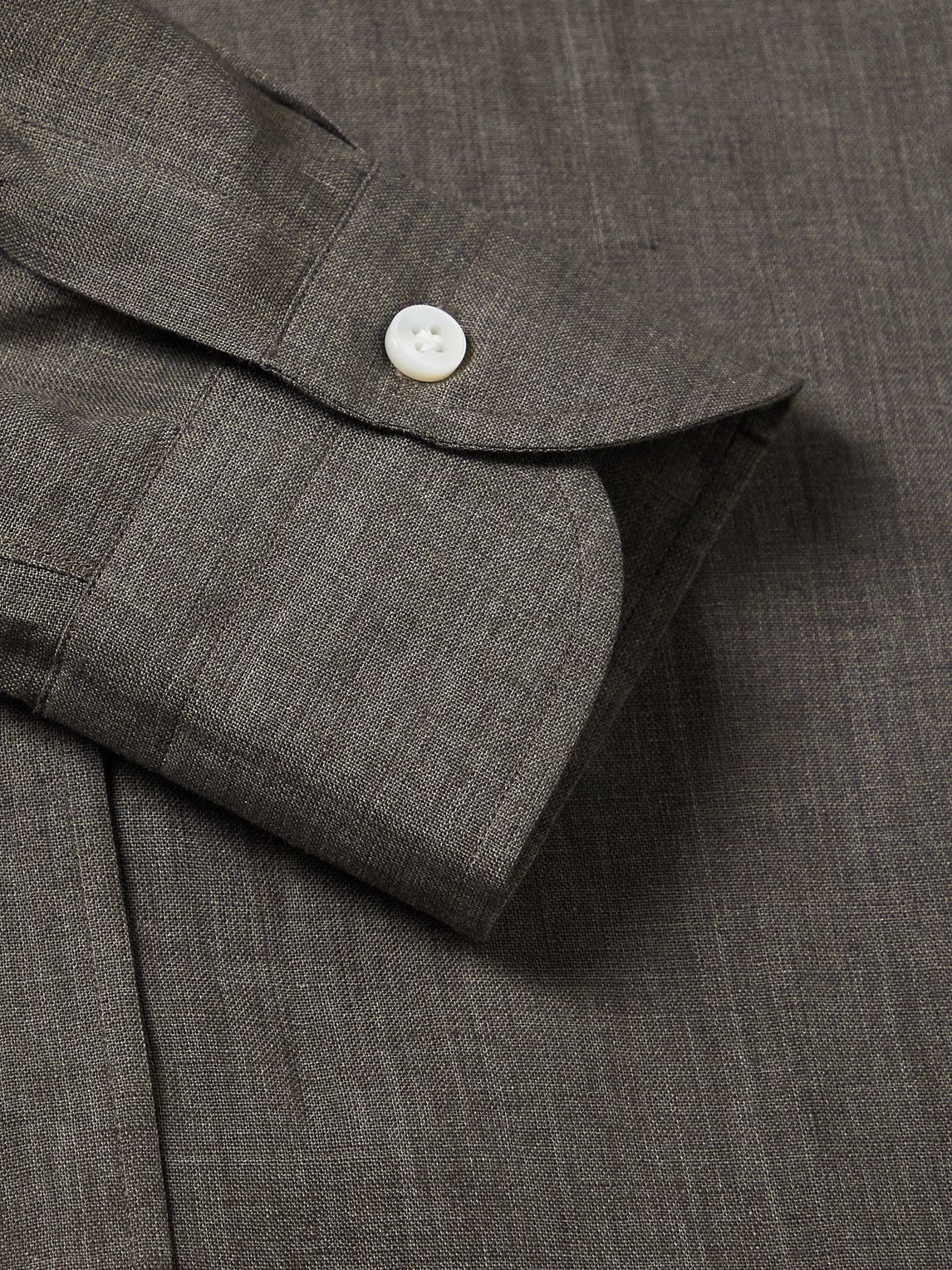 Rubinacci - Linen Shirt - Gray Rubinacci