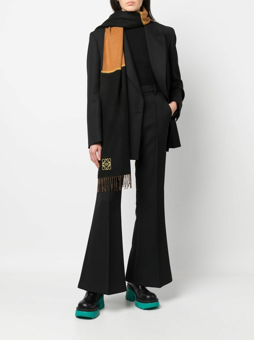 LOEWE - Window Wool Blend Cashmere Scarf Loewe