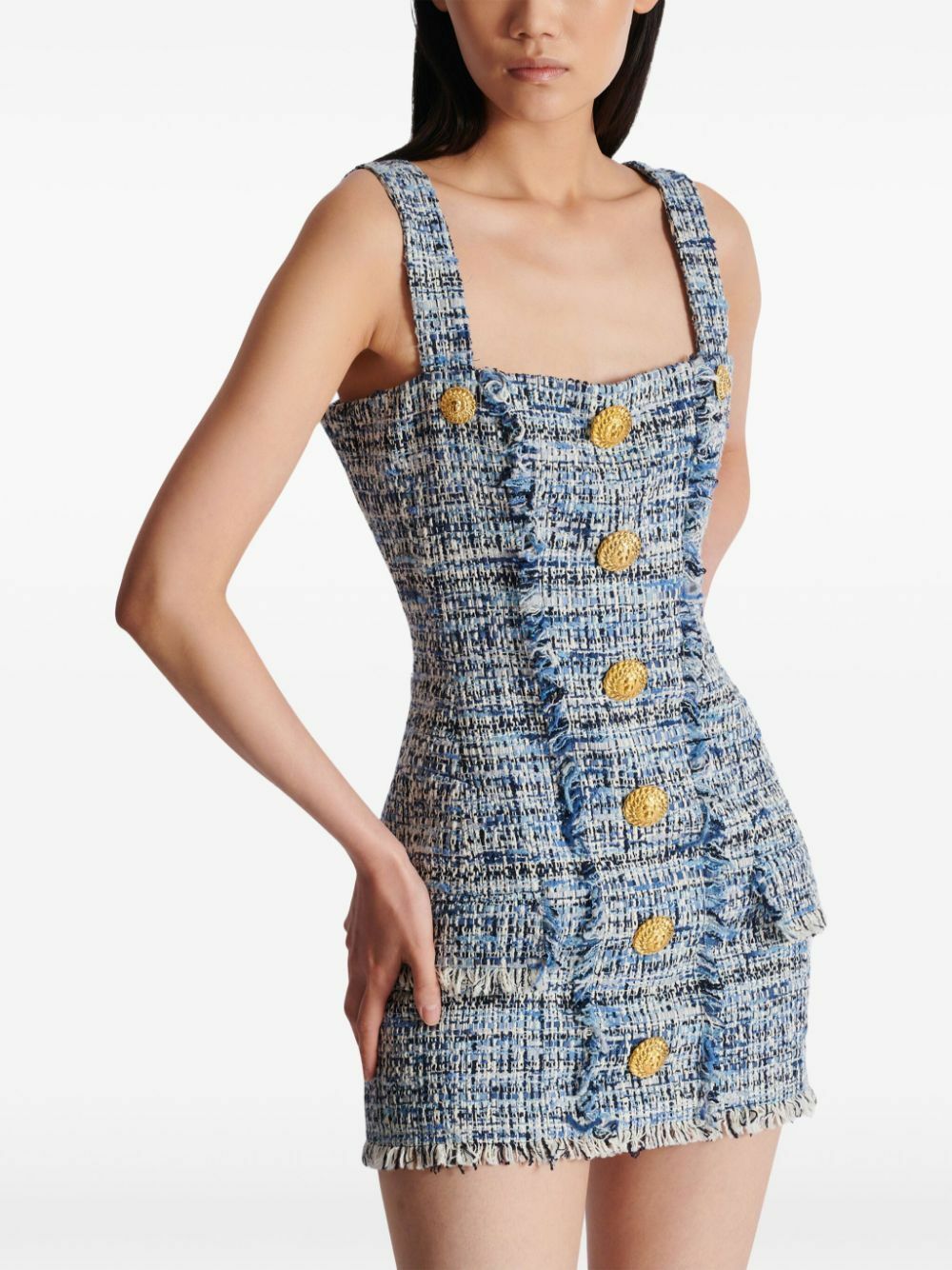 Balmain Tweed Mini Dress Balmain