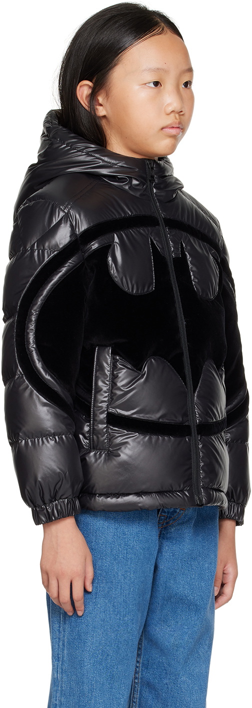 Moncler Enfant Kids Black Solander Batman Down Jacket Moncler Enfant