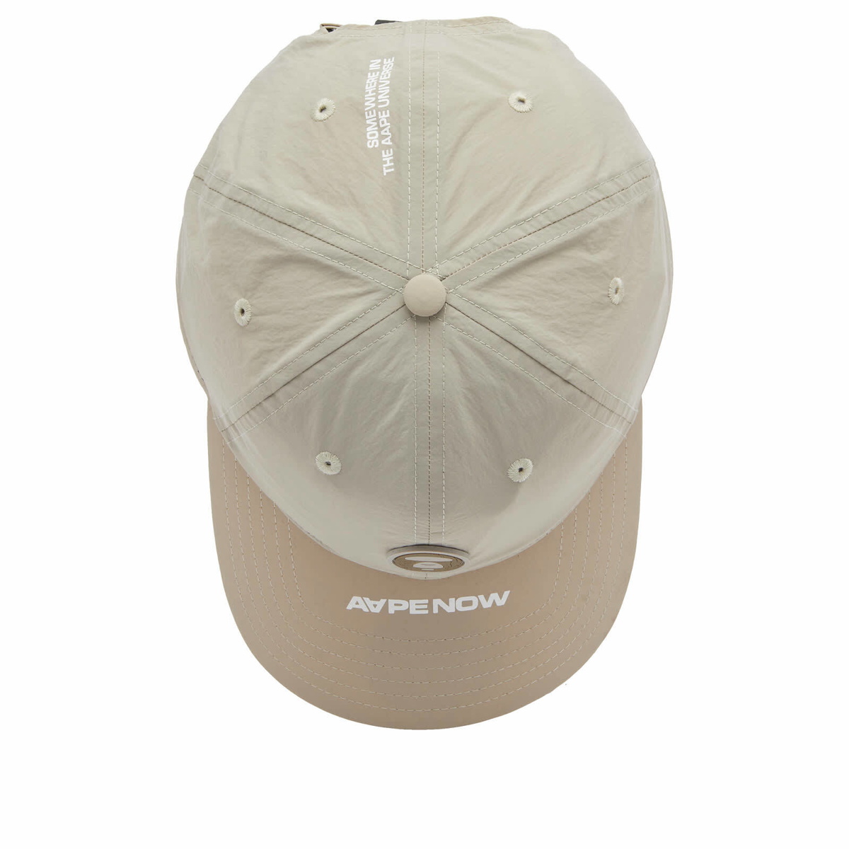 Men's AAPE One Point Cap in Beige AAPE by A Bathing Ape