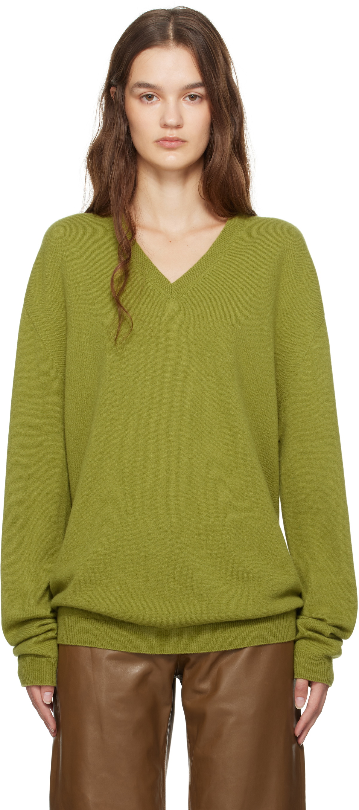 The Row Green Isaora Sweater The Row