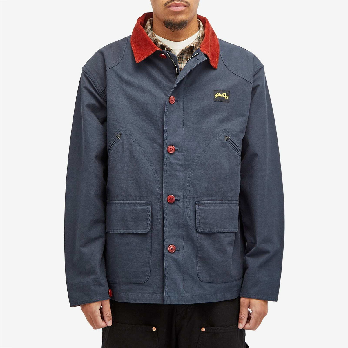 Stan Ray Men's Hunters Jacket in Navy Half Panama Stan Ray