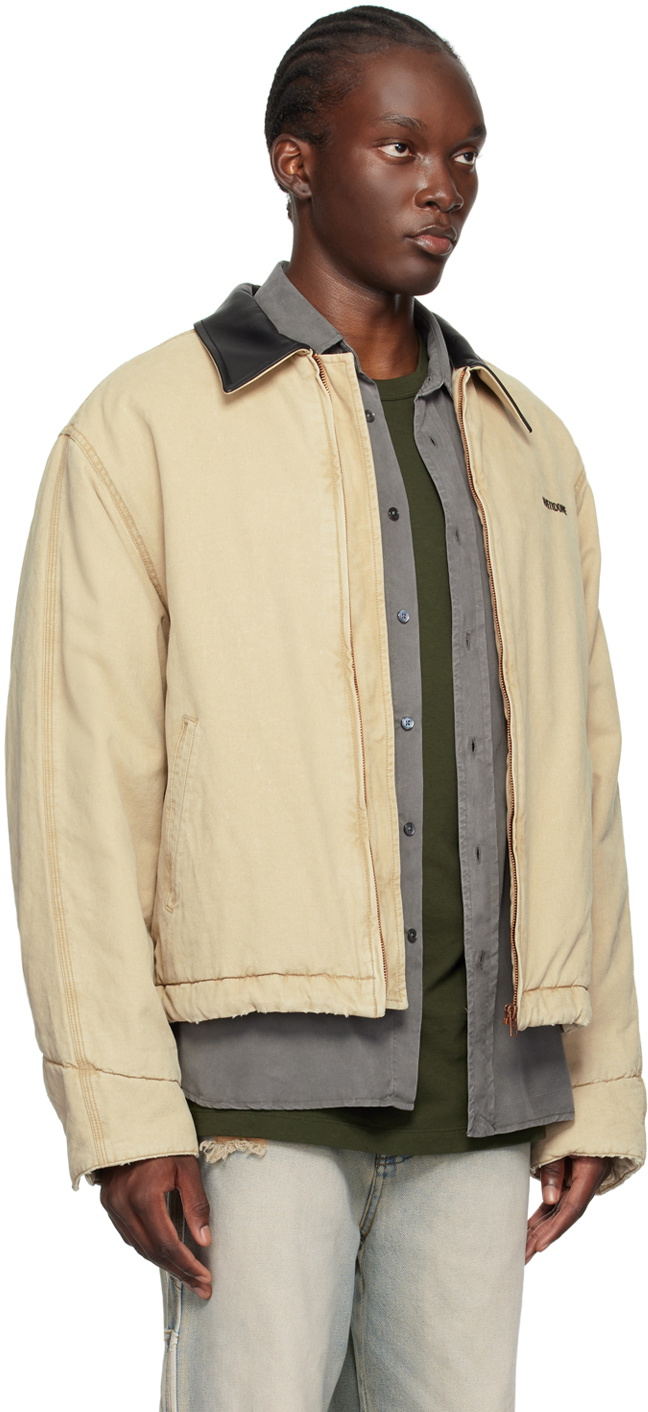 We11done Beige Padded Jacket We11done