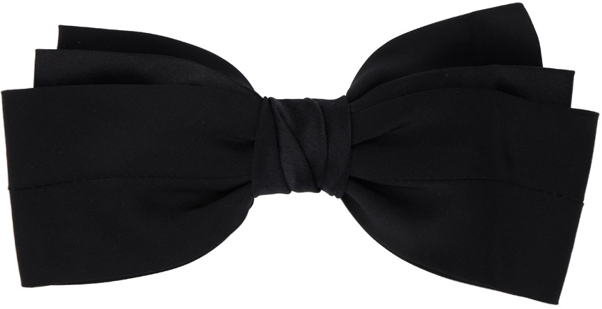 Sophie Buhai Black Classic Silk Bow Hair Clip Sophie Buhai