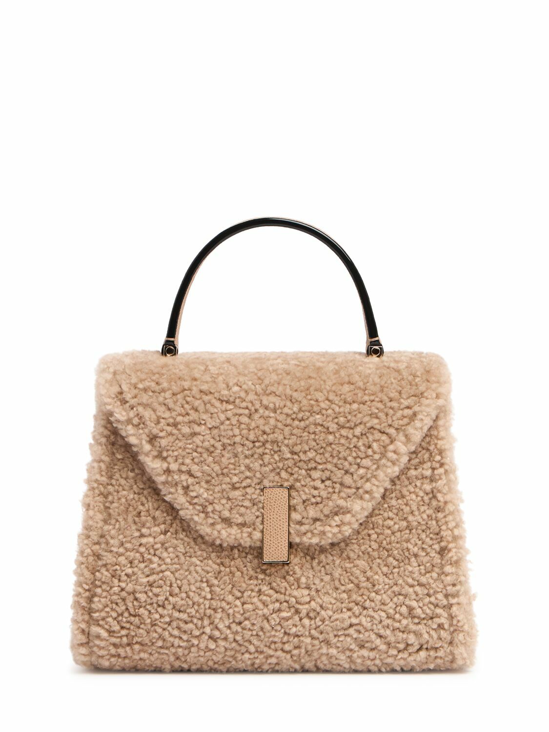 VALEXTRA Mini Iside Shearling Top Handle Bag Valextra