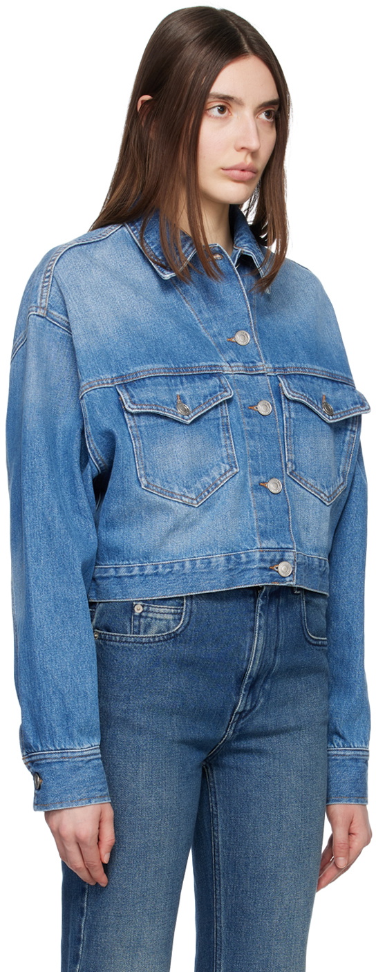 Isabel Marant Etoile Blue Tadia Denim Jacket Isabel Marant Etoile