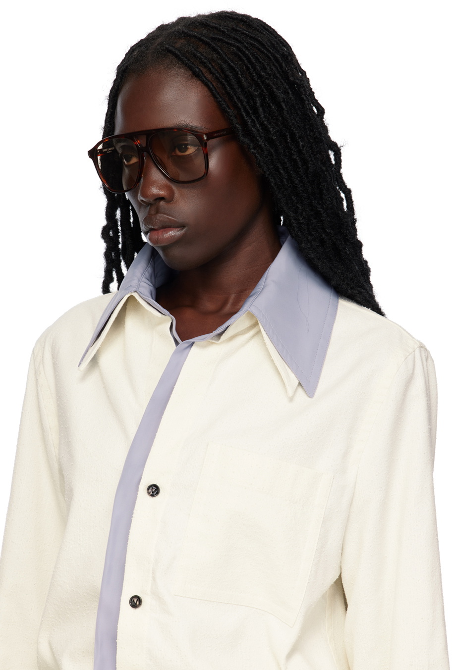 Saint Laurent Tortoiseshell SL 596 Sunglasses Saint Laurent