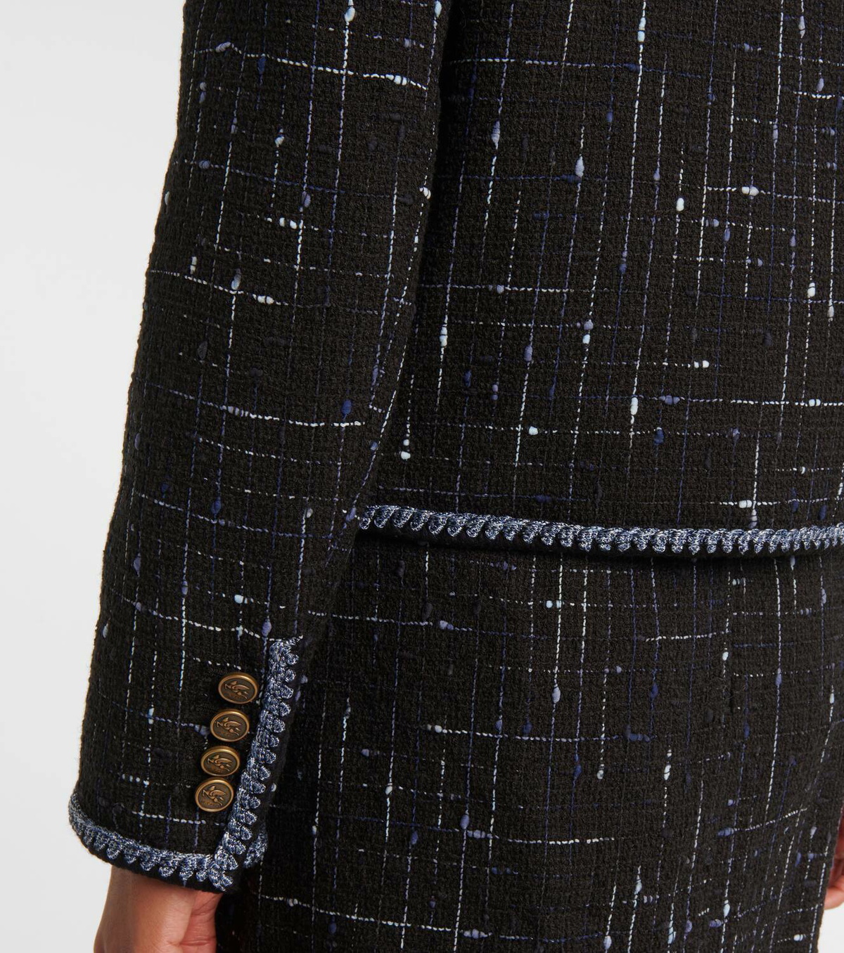 Etro Cotton and linen-blend tweed jacket Etro