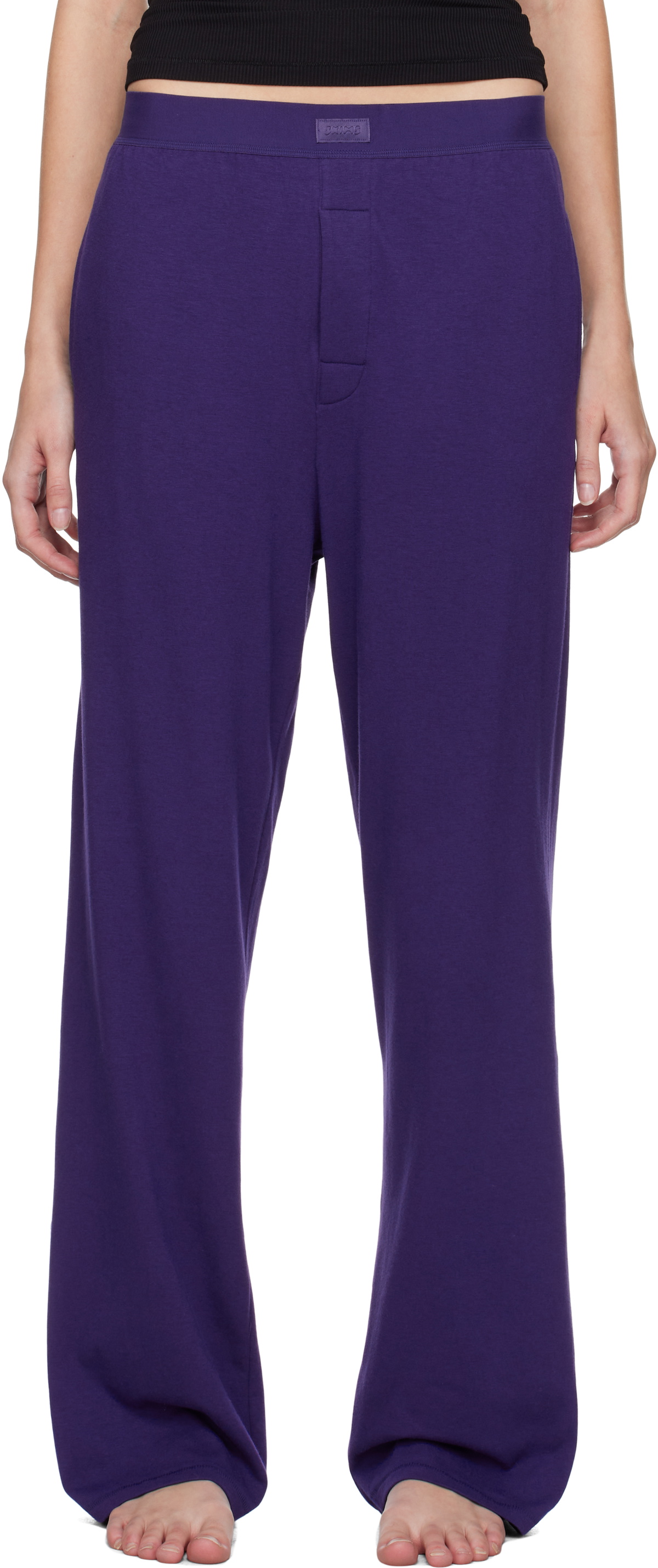 SKIMS Purple Boyfriend Loose Lounge Pants SKIMS