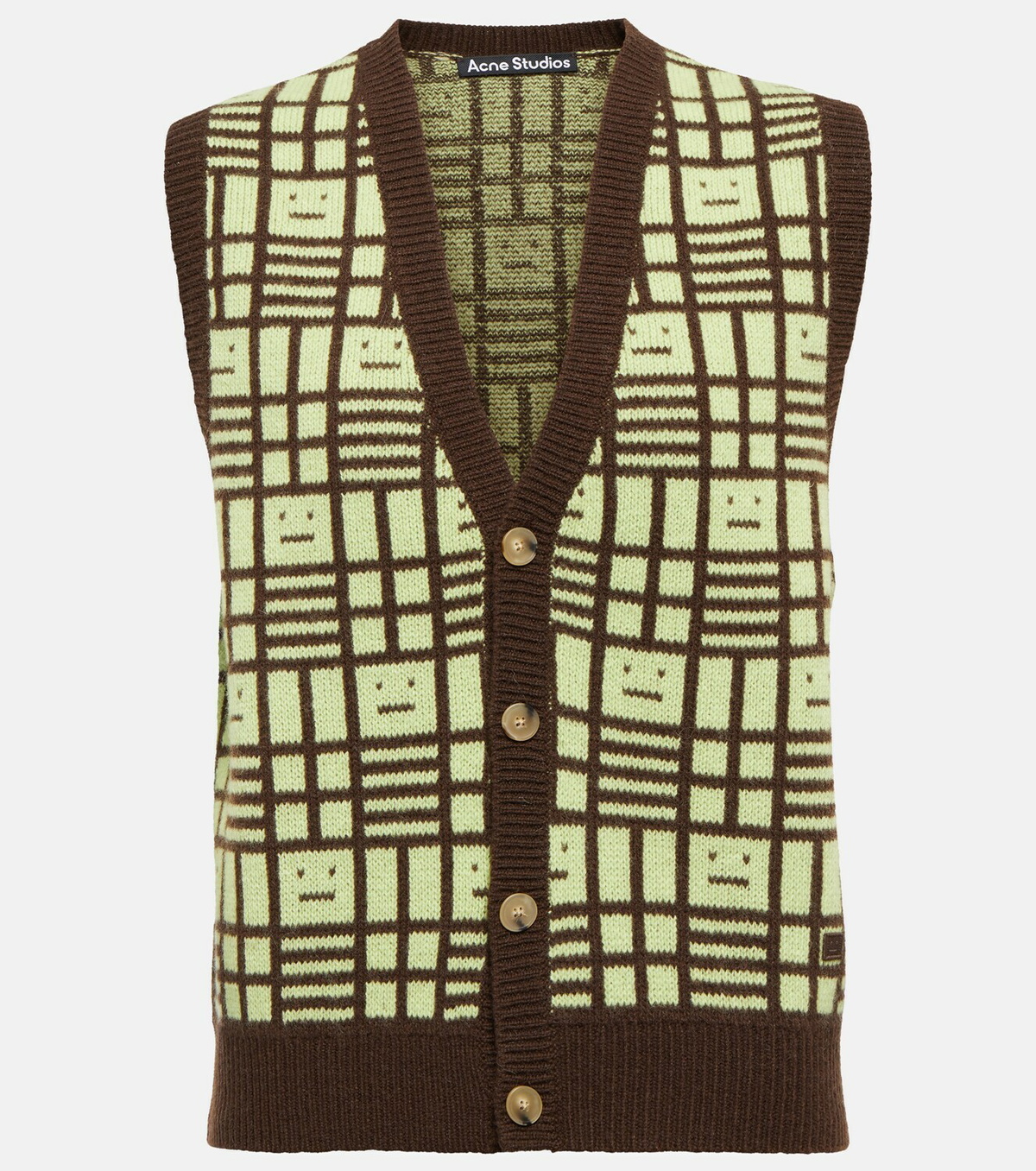 Acne Studios - Face logo wool vest Acne Studios