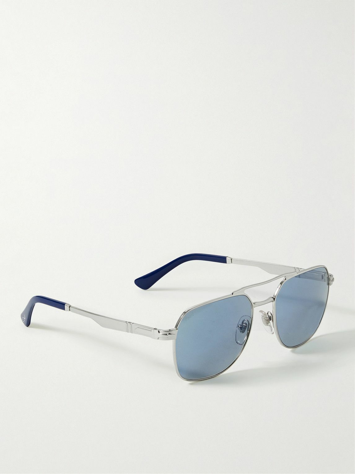 Persol - Aviator-Style Silver-Tone and Acetate Sunglasses Persol