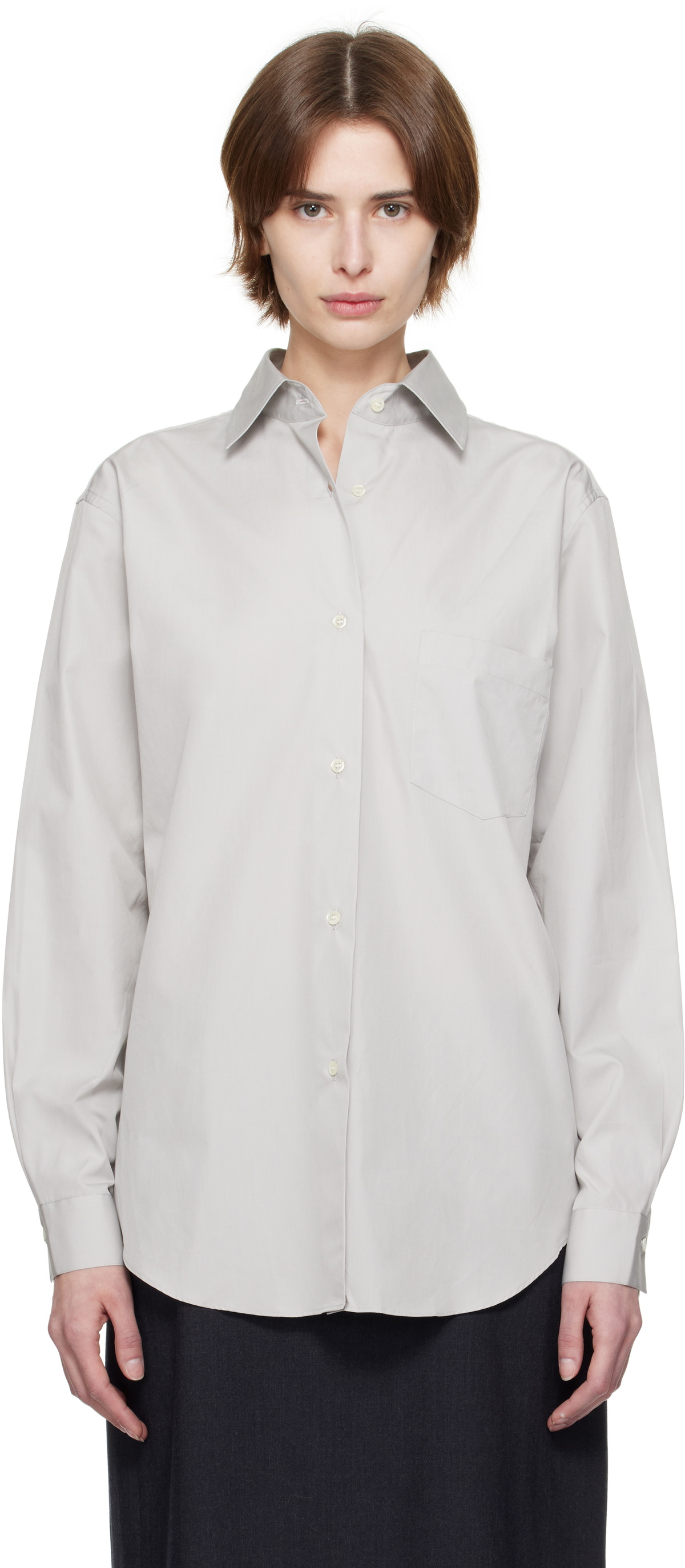 FLORE FLORE Gray Zoë Shirt FLORE FLORE