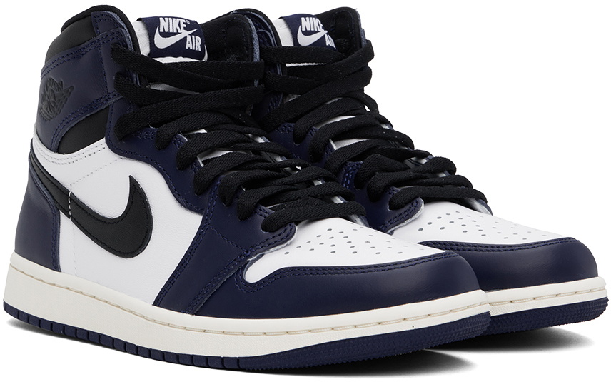 Nike Jordan Navy & White Air Jordan 1 Retro High OG Sneakers Nike ...