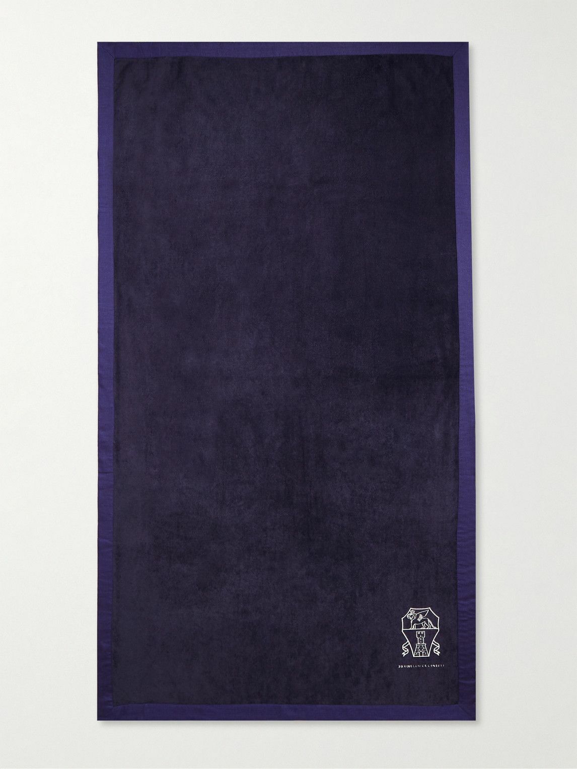 Brunello Cucinelli - Logo-Embroidered Cotton-Terry Beach Towel Brunello ...