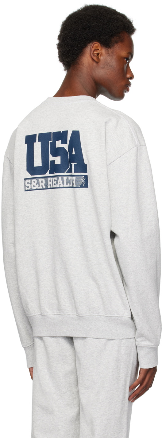 Sporty & Rich Gray 'Team USA' Sweatshirt Sporty & Rich