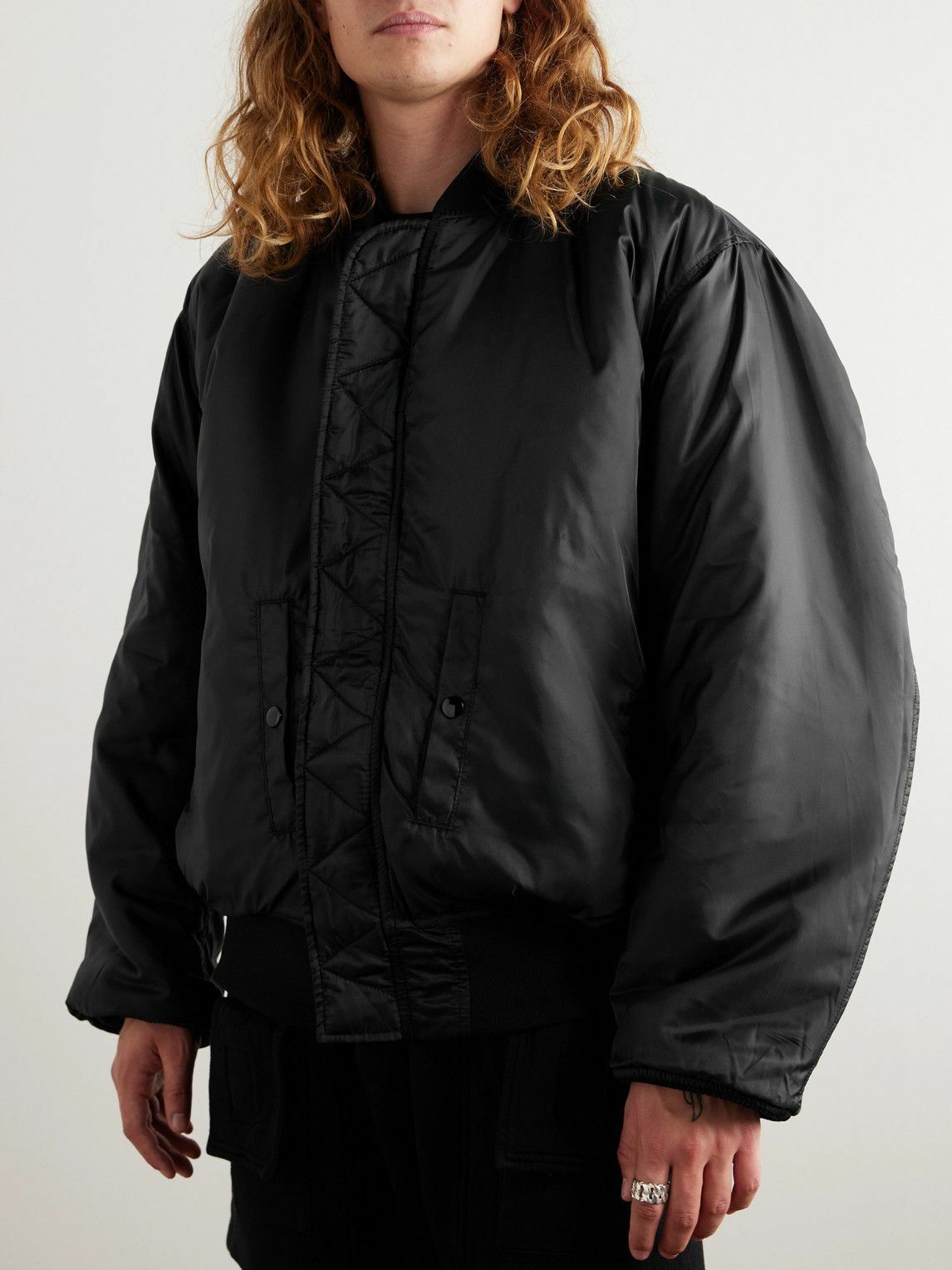 Mastermind World - Alpha Industries MA-1 Reversible Logo-Print Quilted Shell Bomber Jacket ...
