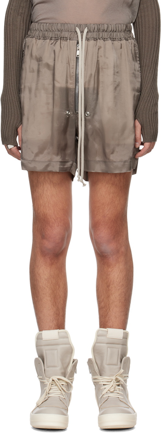 Rick Owens Gray Bela Shorts Rick Owens