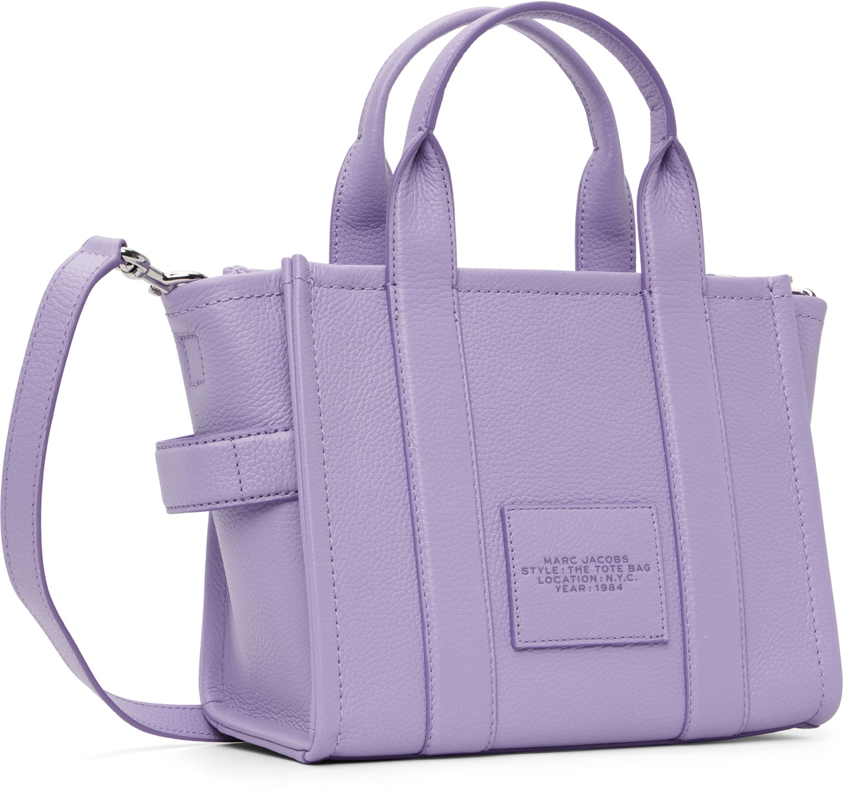 Marc Jacobs Purple 'The Leather Small' Tote Marc Jacobs