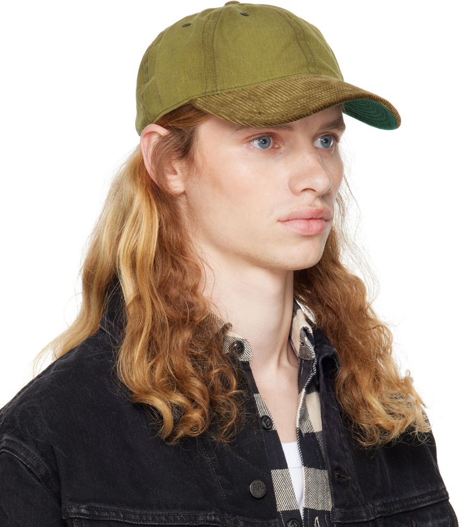 RRL Khaki Oilcloth Ball Cap RRL