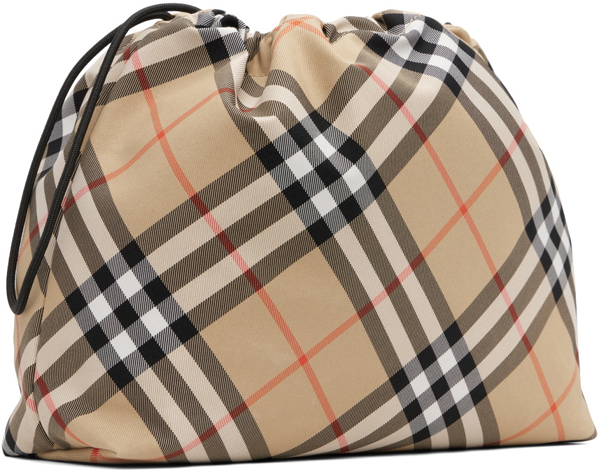 Burberry Tan Check Pouch Burberry