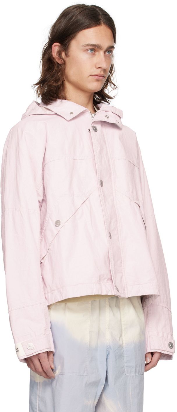 Stone Island Pink Detachable Hood Jacket Stone Island