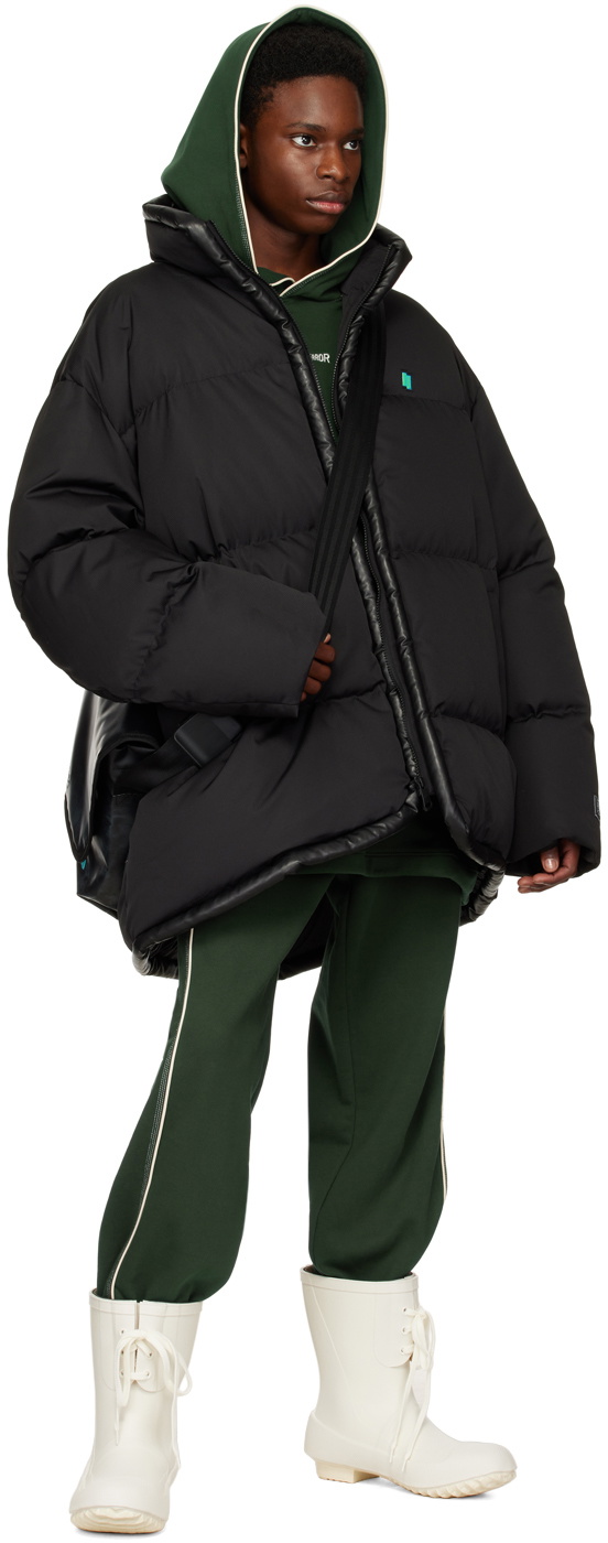 ADER error Black Oversized Dello Down Jacket ADER error