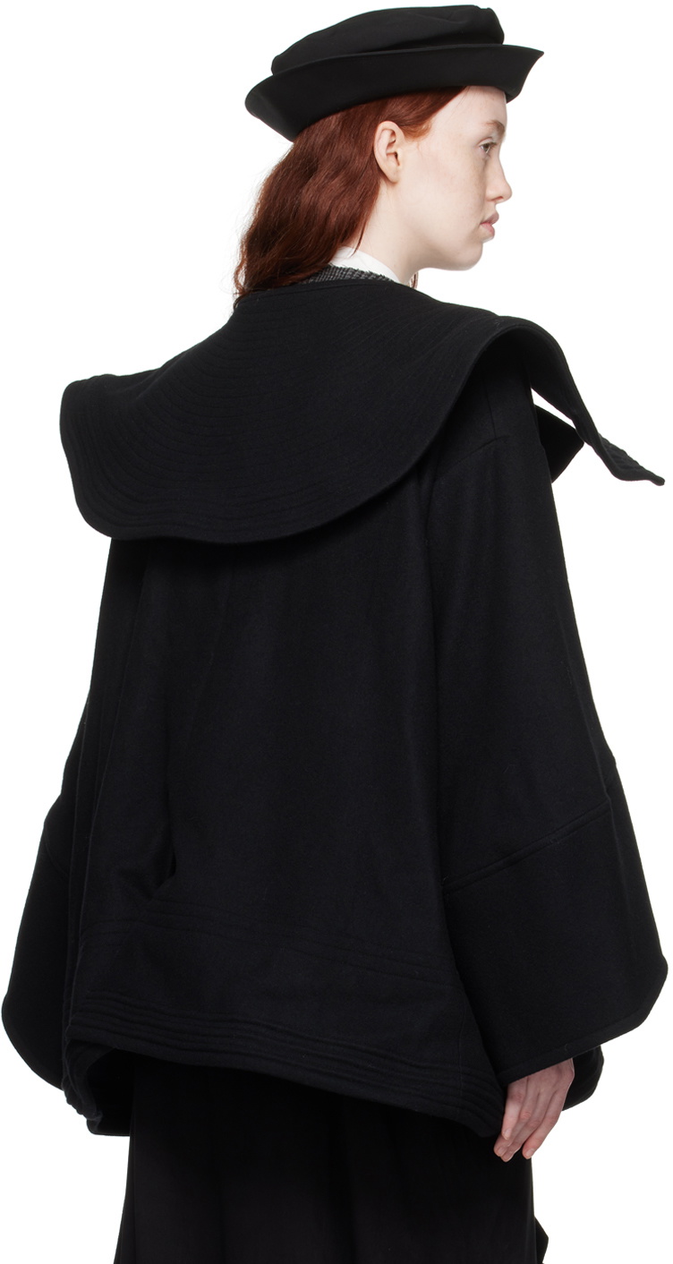 Yohji Yamamoto Black Wire Coat Yohji Yamamoto