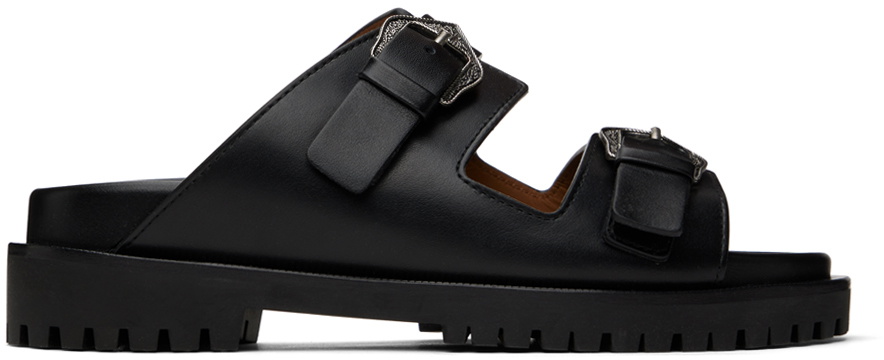 Off-White Black Bulk Arrow Sandals Off-White